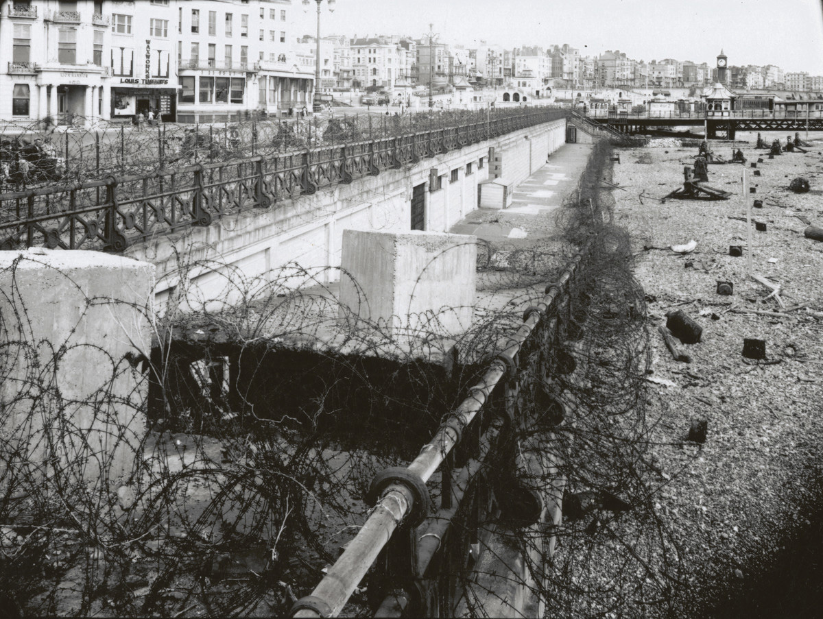 WW2 Brighton beach barricades, 1944 - Brighton & Hove Museums