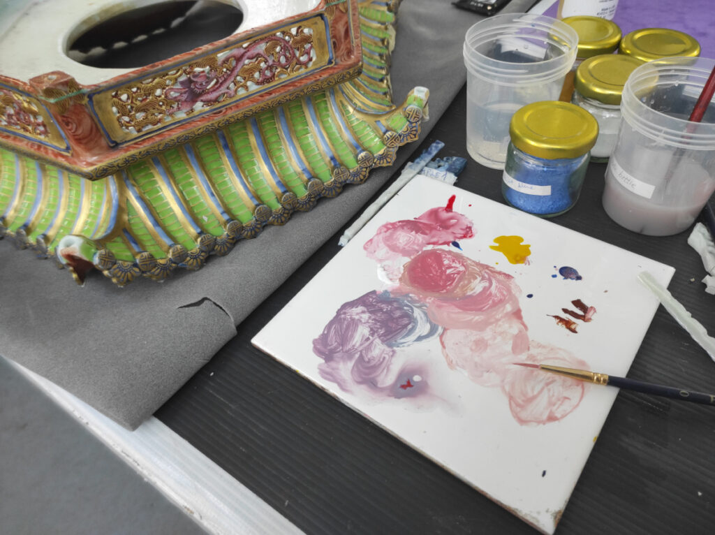 Pagodas Project Part Four, Inpainting - Brighton & Hove Museums